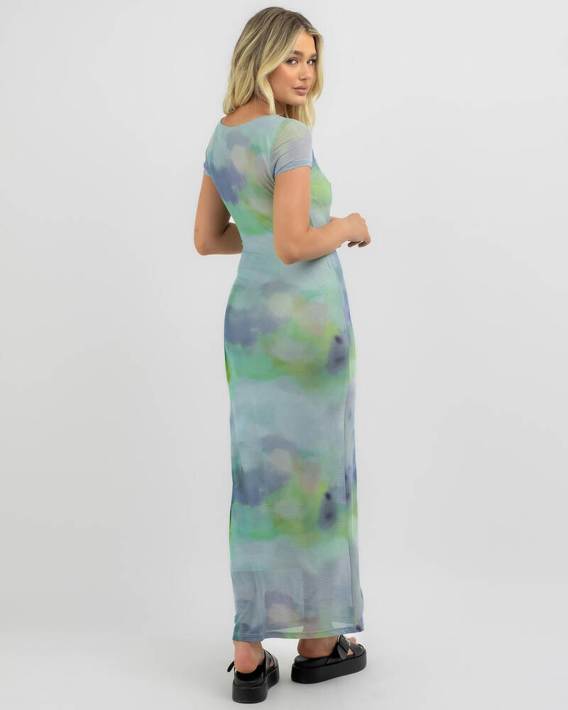 Shop Luvalot Abigail Maxi Dress In Blue - Fast Shipping & Easy Returns ...