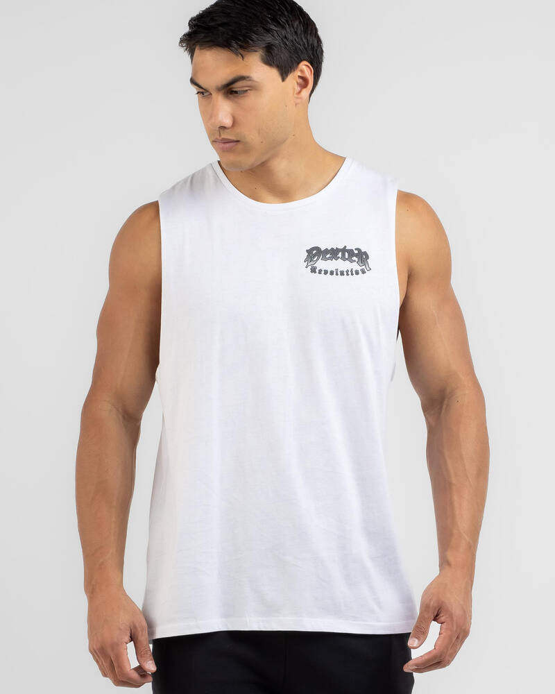 Shop Dexter Driven Muscle Tank In White - Fast Shipping & Easy Returns ...