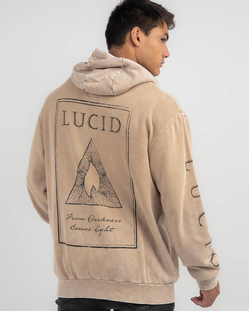 Shop Lucid Cryptid Hoodie In Tan Acid - Fast Shipping & Easy Returns ...