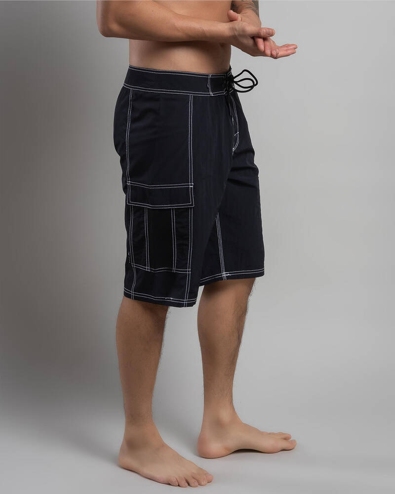 Shop Rusty Pick Pocket Board Short In Black - Fast Shipping & Easy ...