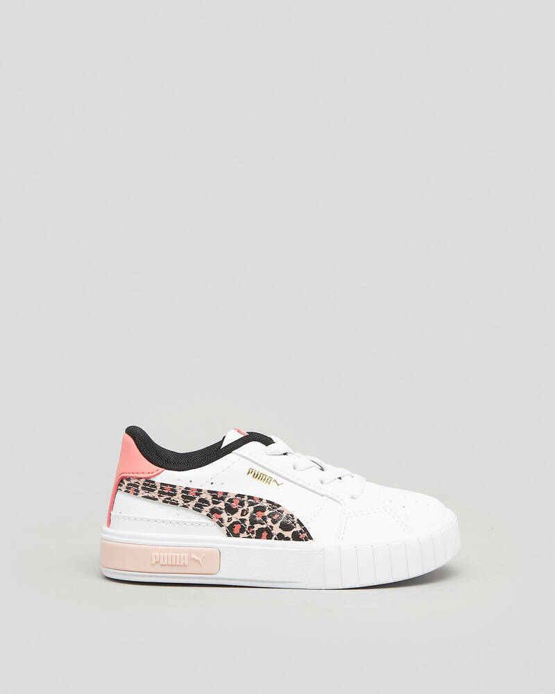 Shop Puma Toddlers' Cali Star Wild Shoes In Puma White/carnation Pink ...
