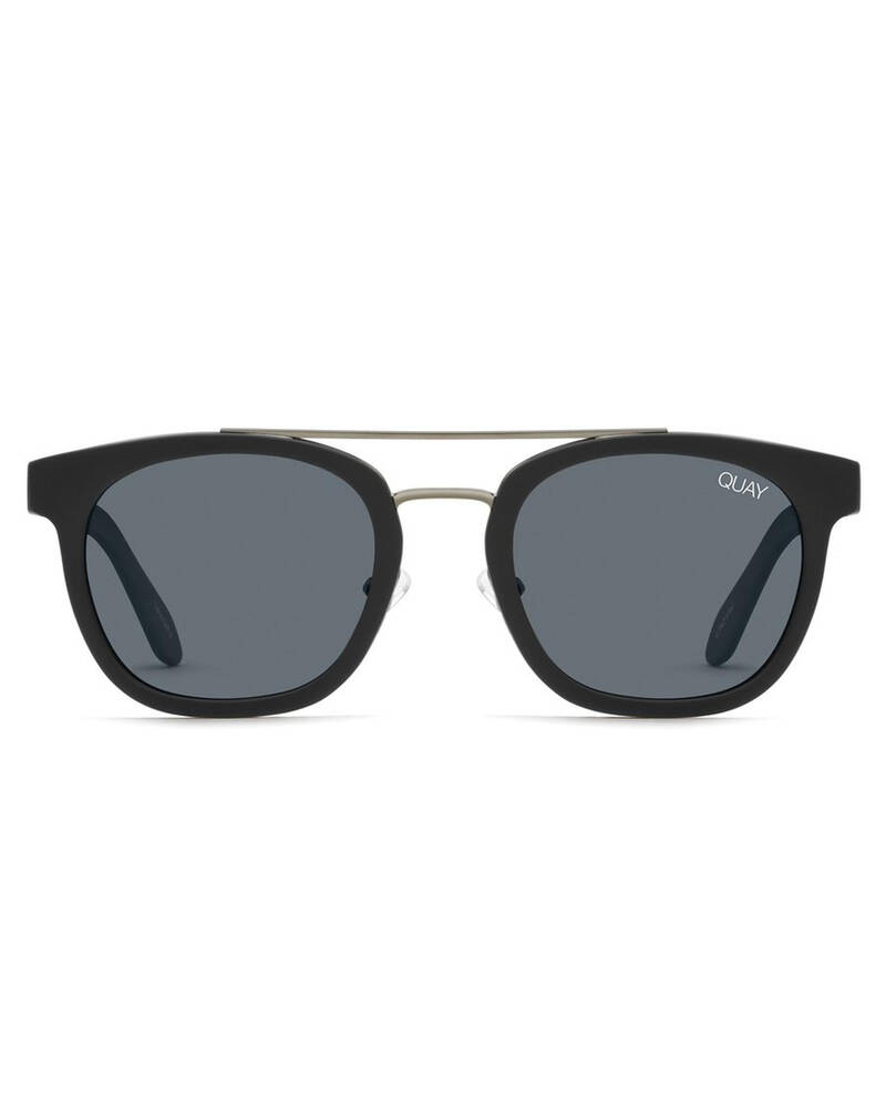 Shop Quay Australia Coolin Sunglasses In Matte Black/smoke - Fast ...
