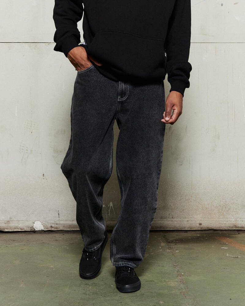 Stussy Big Ol Jeans In Black - Fast Shipping & Easy Returns - City ...