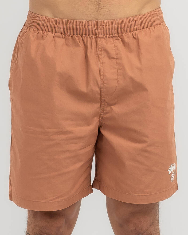 Shop Stussy Basic Stock Beach Shorts In Almond - Fast Shipping & Easy Returns - City Beach Australia