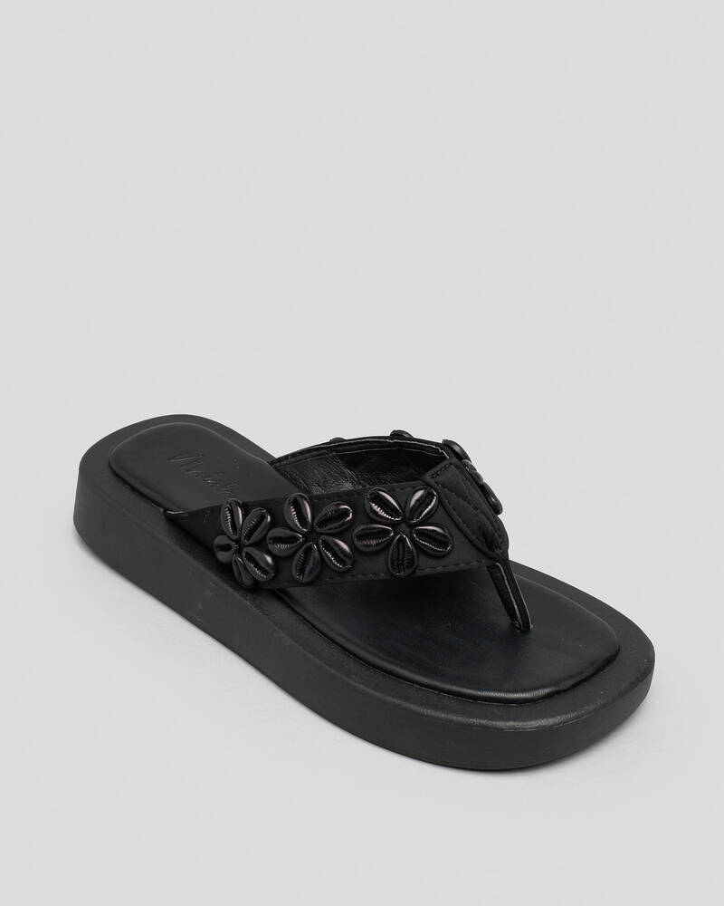Shop Mooloola Seashell Sandal In Black - Fast Shipping & Easy Returns ...