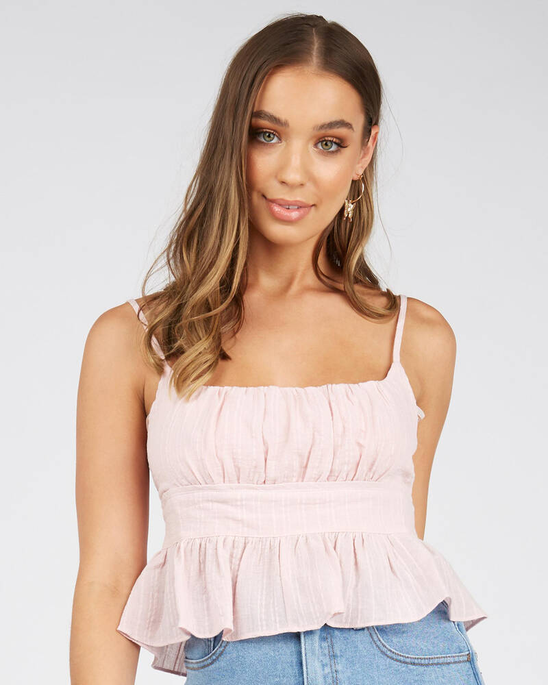 Shop Mooloola Fawn Cami Top In Dusty Pink - Fast Shipping & Easy ...