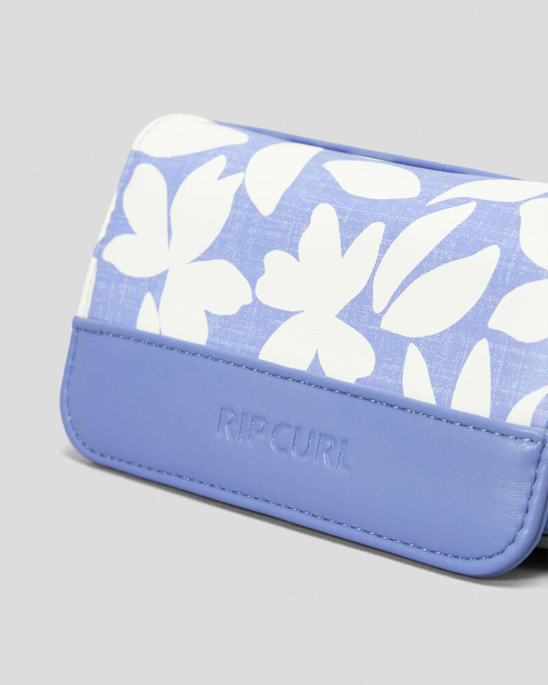 Shop Rip Curl Mixed Floral Wallet In Mid Blue - Fast Shipping & Easy ...