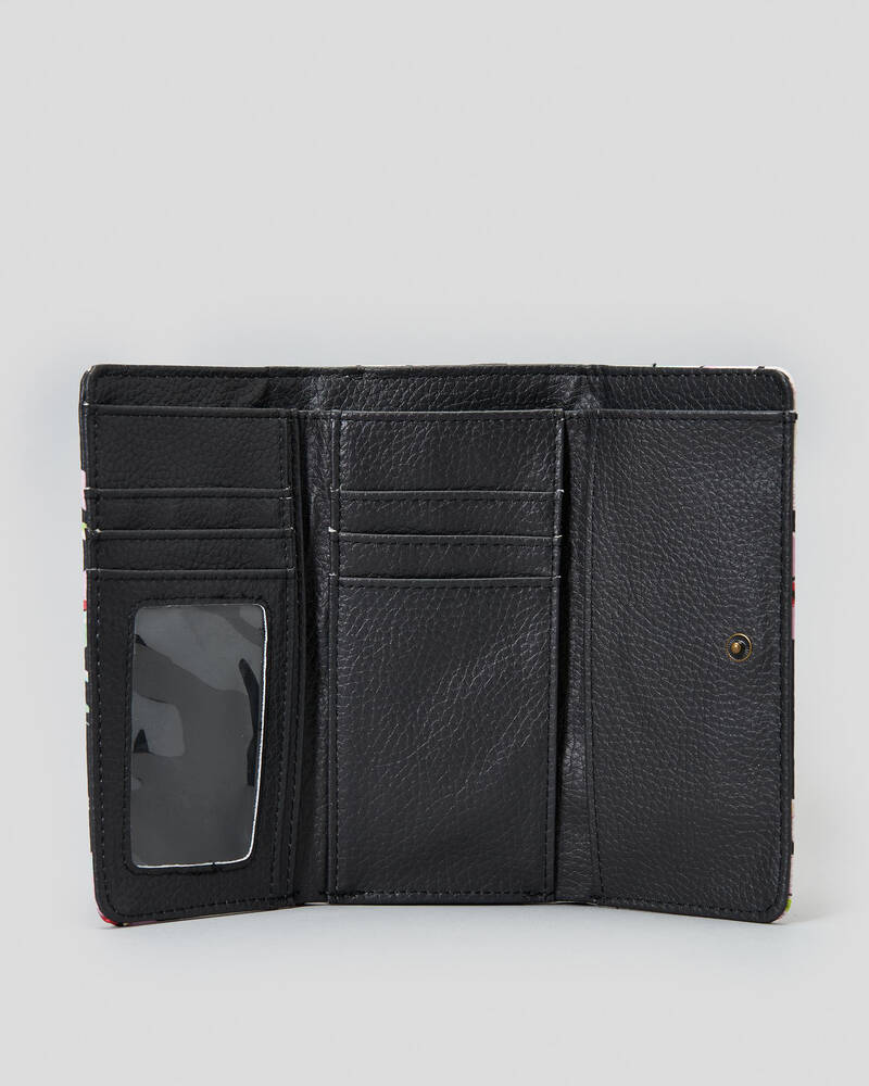 Shop Roxy Hazy Daze Wallet In Anthracite New Life - Fast Shipping ...