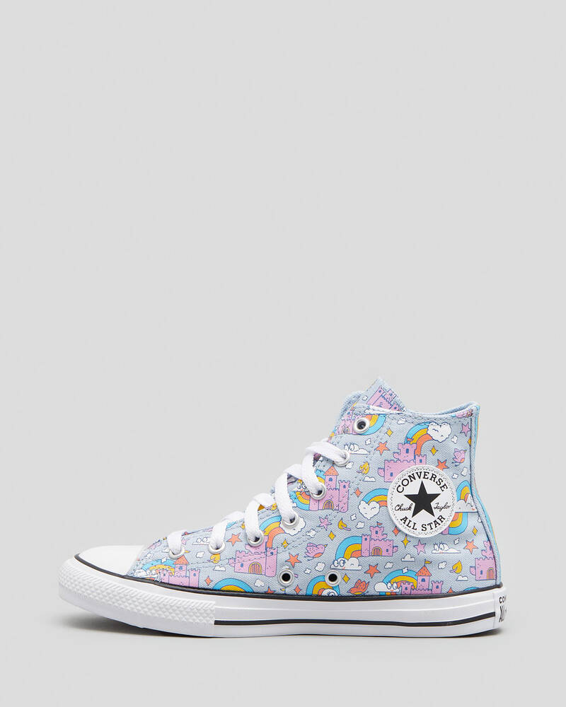 Shop Converse Girls' Chuck Taylor All Star Hi-Top Shoes In Lt Armory ...