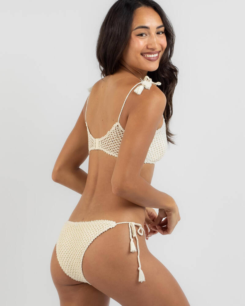Shop Rip Curl Oceans Together Crochet Bikini Bottom In Shell - Fast Shipping & Easy Returns ...