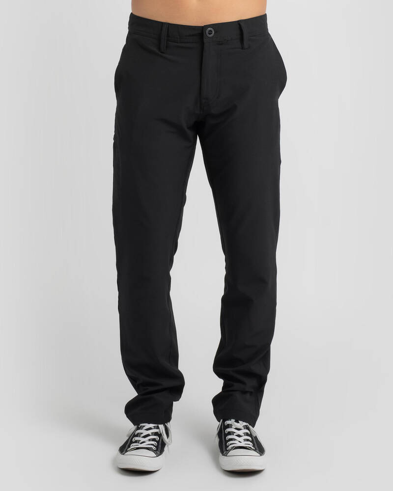 Shop Volcom Range Stretch Pants In Black - Fast Shipping & Easy Returns ...