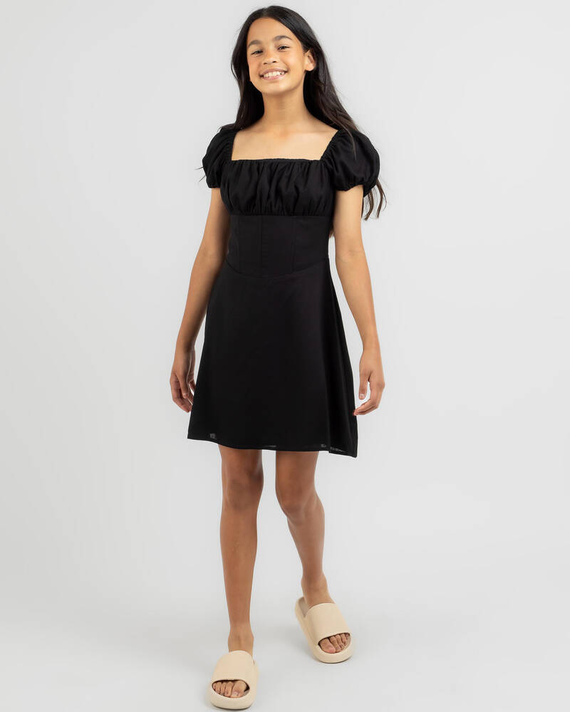 Shop Ava And Ever Girls' Reggie Dress In Black - Fast Shipping & Easy ...