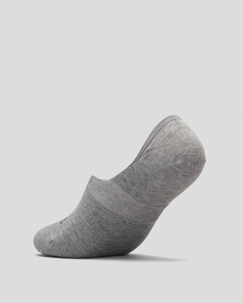 Shop Rip Curl Invisible Sock Pair In Light Grey Heather - Fast Shipping ...