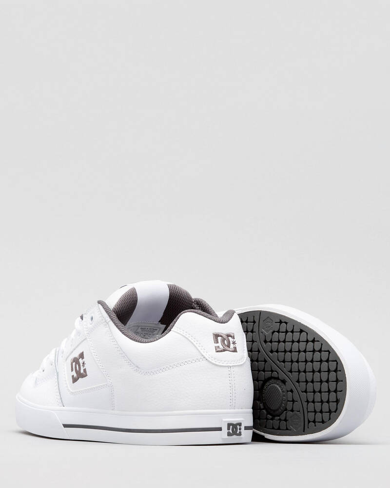 Shop DC Shoes Pure Shoes In White/battleship - Fast Shipping & Easy ...