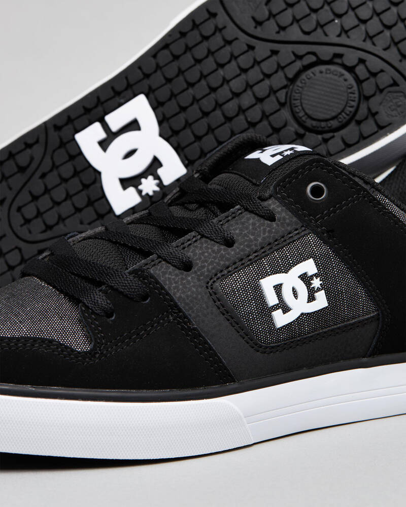 Shop DC Shoes Pure Shoes In Black/dark Slate - Fast Shipping & Easy ...