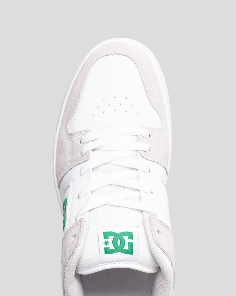 Shop DC Shoes Manteca 4 Shoes In White/grey/green - Fast Shipping ...