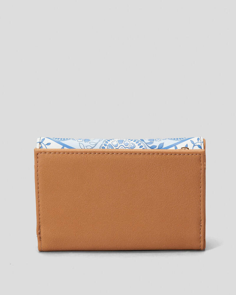 Shop Billabong Summerside Wallet In Light Blue - Fast Shipping & Easy ...