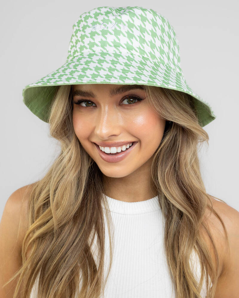 Shop Roxy Aloha Sunshine Printed Bucket Hat In Sprucetone Check It S ...