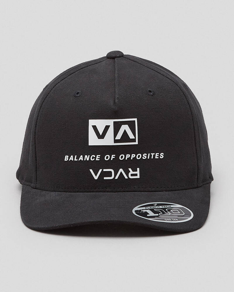 Shop RVCA Vert Pinched Snapback Cap In Black - Fast Shipping & Easy ...