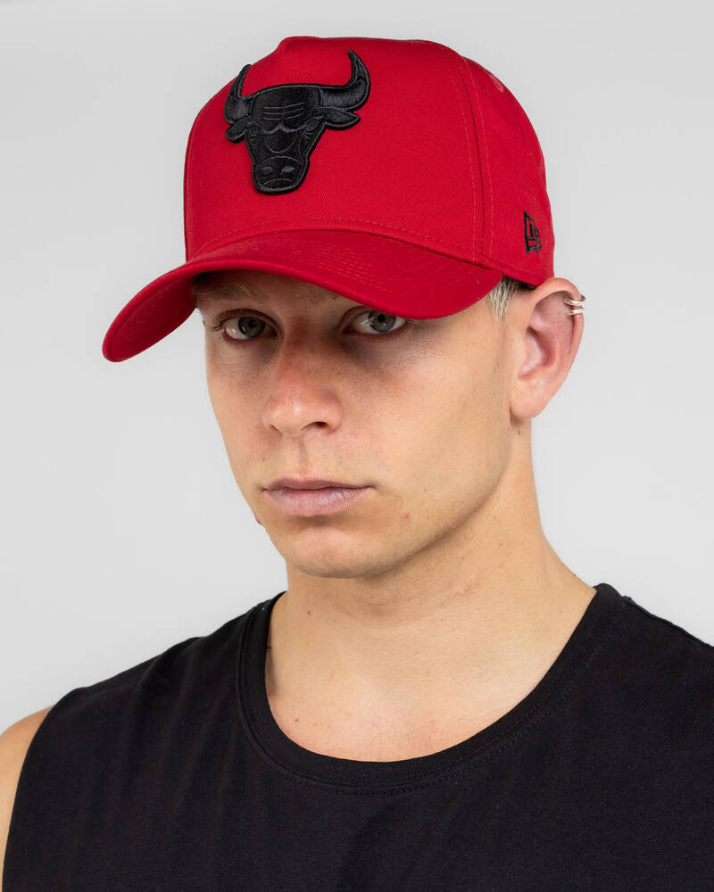 Shop New Era Chicago Bulls 940 A-Frame Cap In Scarlet - Fast Shipping ...