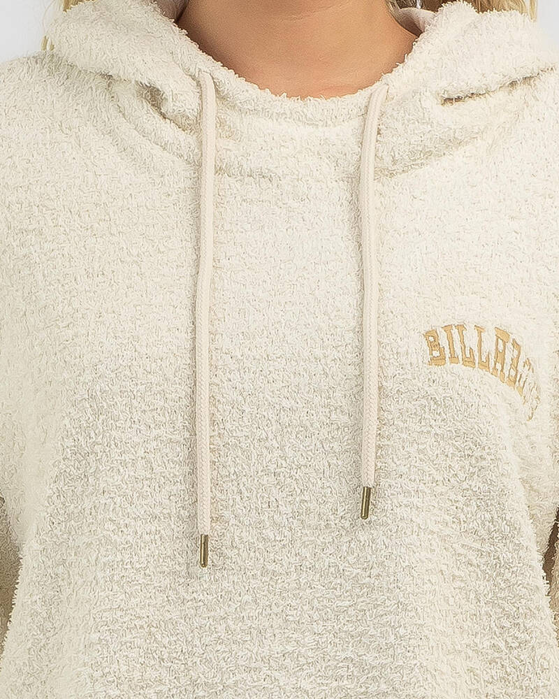 Shop Billabong Cuddle Up Hoodie In White Cap - Fast Shipping & Easy ...