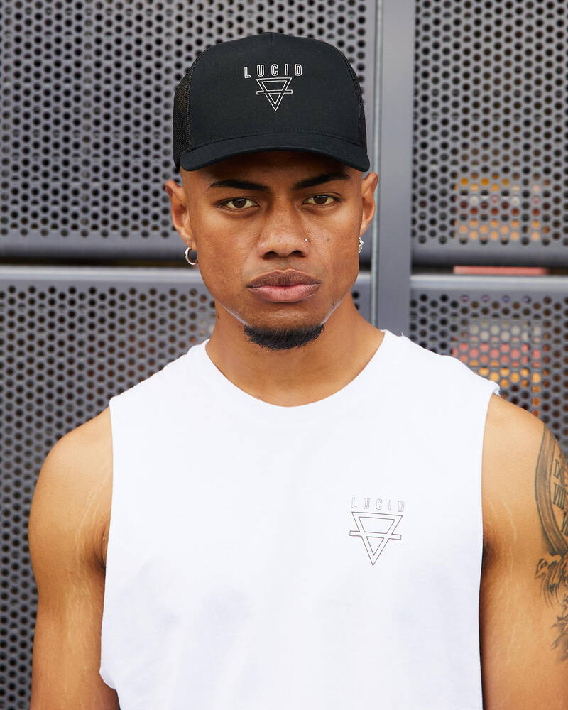 Lucid Framework Trucker Cap In Black/white | City Beach Australia