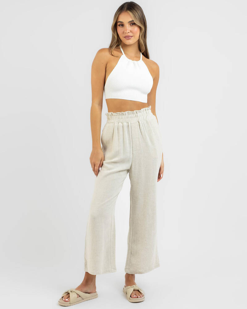 Shop Yours Truly Raven Pants In Natural S+p - Fast Shipping & Easy ...