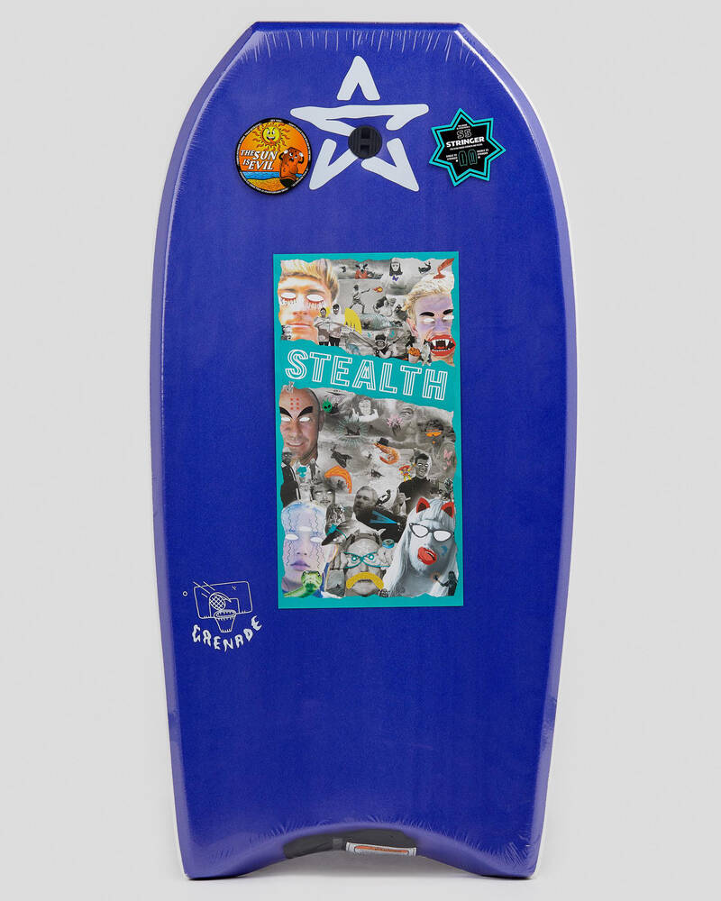 Shop Stealth Grenade 44" Bodyboard In Neon Blue - Fast Shipping & Easy ...