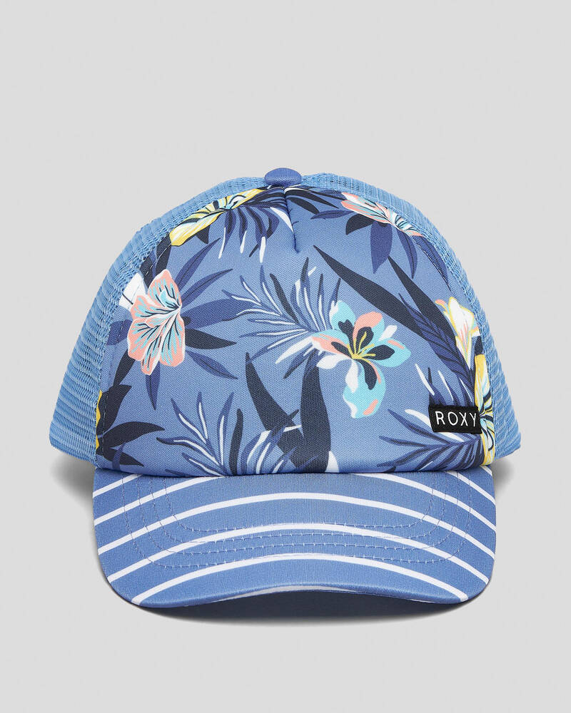 Shop Roxy Girls' Honey Coconut Trucker Cap In Allure Rg Fasso S - Fast ...