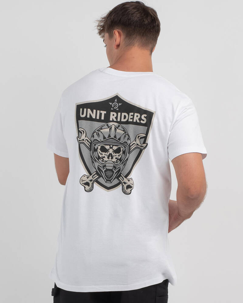 Shop Unit Riders T-Shirt In White - Fast Shipping & Easy Returns - City ...