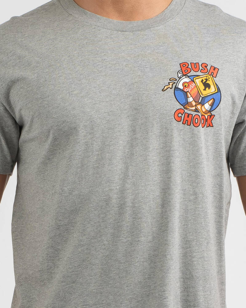 Shop Bush Chook Chook Country T-Shirt In Marle Grey - Fast Shipping ...