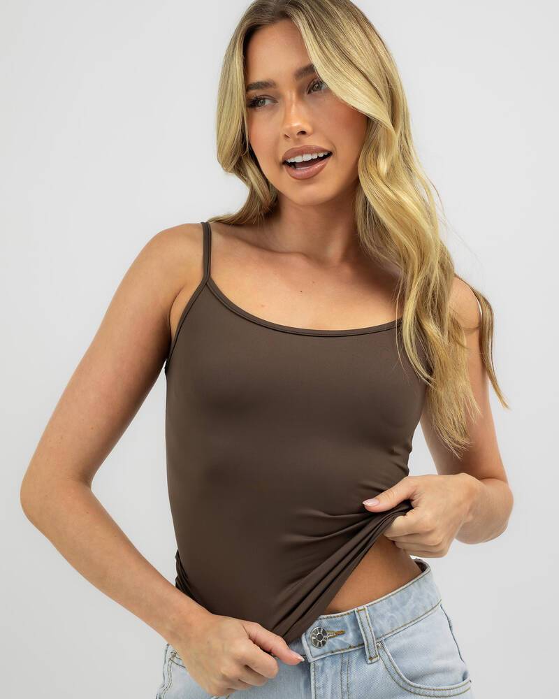Shop Ava And Ever Basic Cami Top In Choc - Fast Shipping & Easy Returns ...