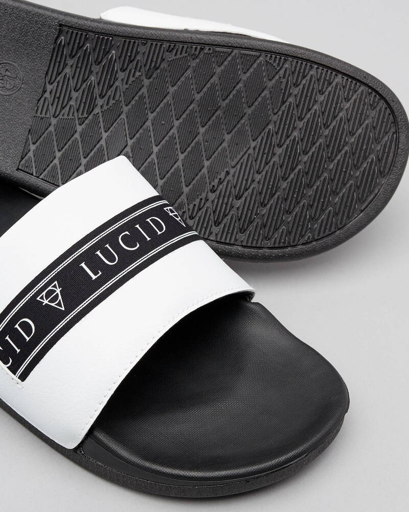Lucid Navigator Slides In White/black - Fast Shipping & Easy Returns ...