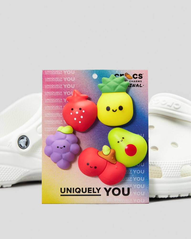 Crocs Squish Fruits Jibbitz 5 Pack In Multi - FREE* Shipping & Easy ...
