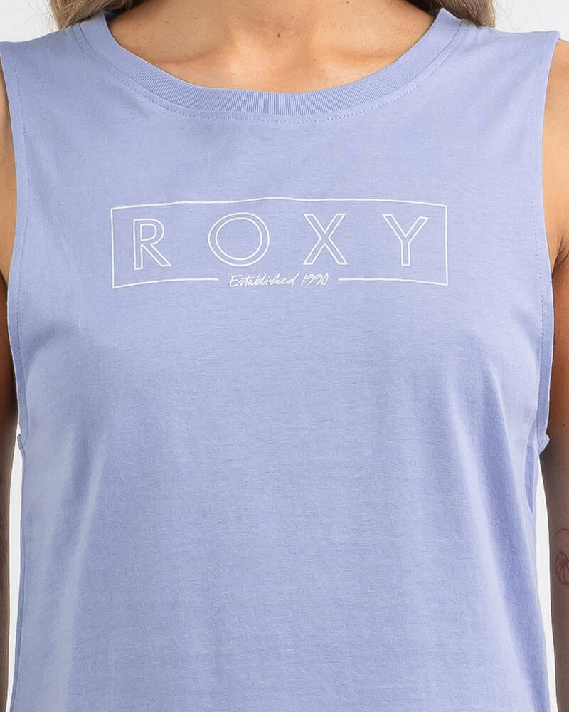 Shop Roxy All Time Tank Top In Lavender Lust - Fast Shipping & Easy ...