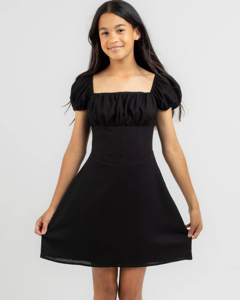 Shop Ava And Ever Girls' Reggie Dress In Black - Fast Shipping & Easy ...