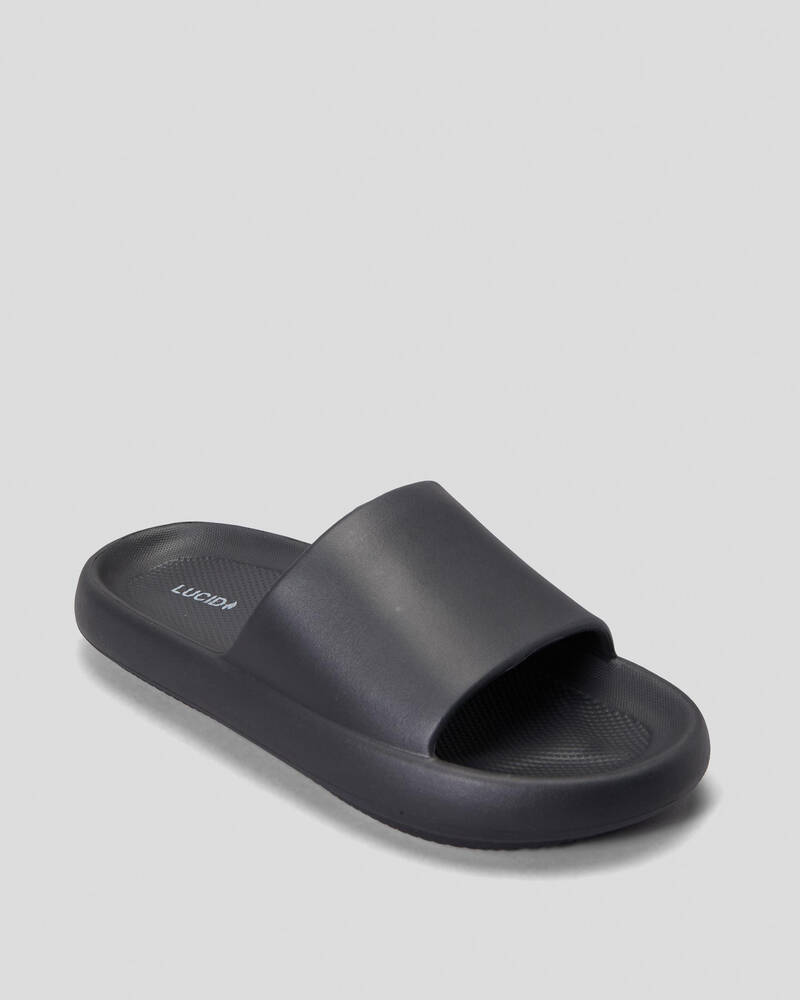 Shop Lucid Rebound Slides In Black - Fast Shipping & Easy Returns ...