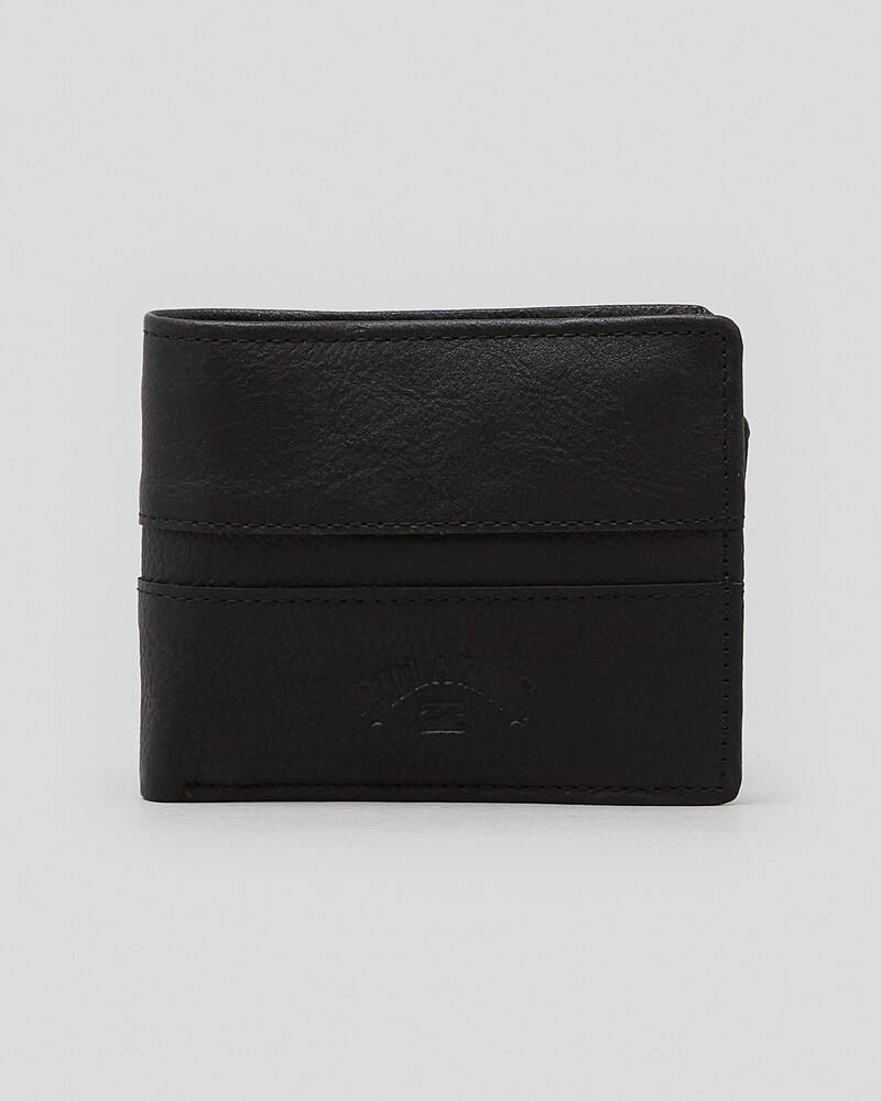 Shop Billabong Boundary Wallet In Black Grain - Fast Shipping & Easy ...