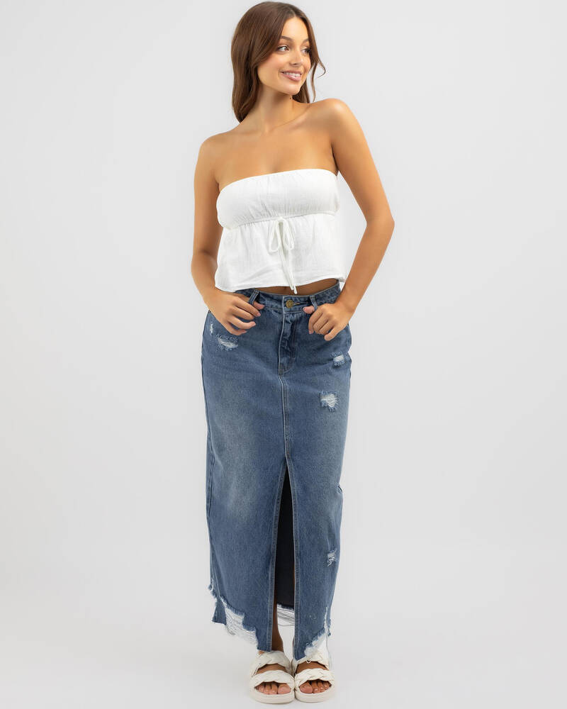 Shop Mooloola Cali Tube Top In White - Fast Shipping & Easy Returns ...