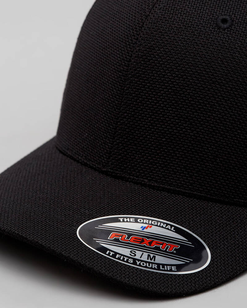 Shop Flexfit Pique Mesh Cap In Black - Fast Shipping & Easy Returns ...