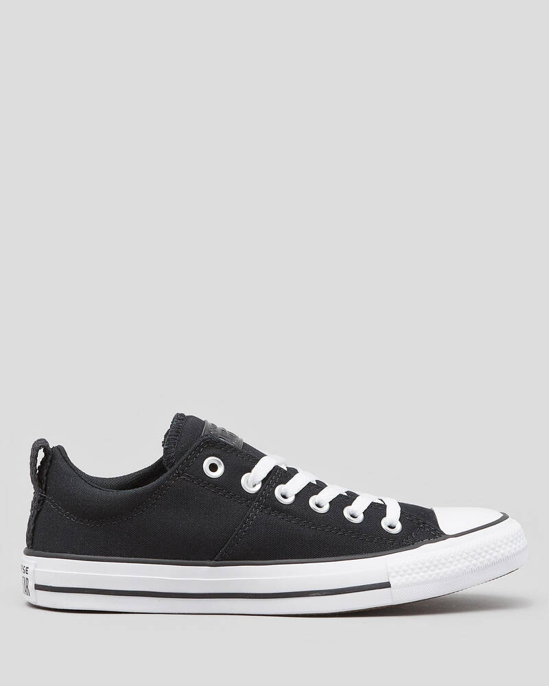 Shop Converse Womens Chuck Taylor All Star Madison Shoes In Black/white ...