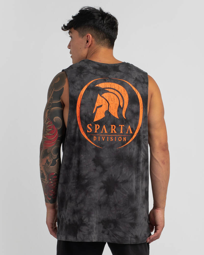 Shop Sparta Encircled Muscle Tank In Black Mottle - Fast Shipping ...