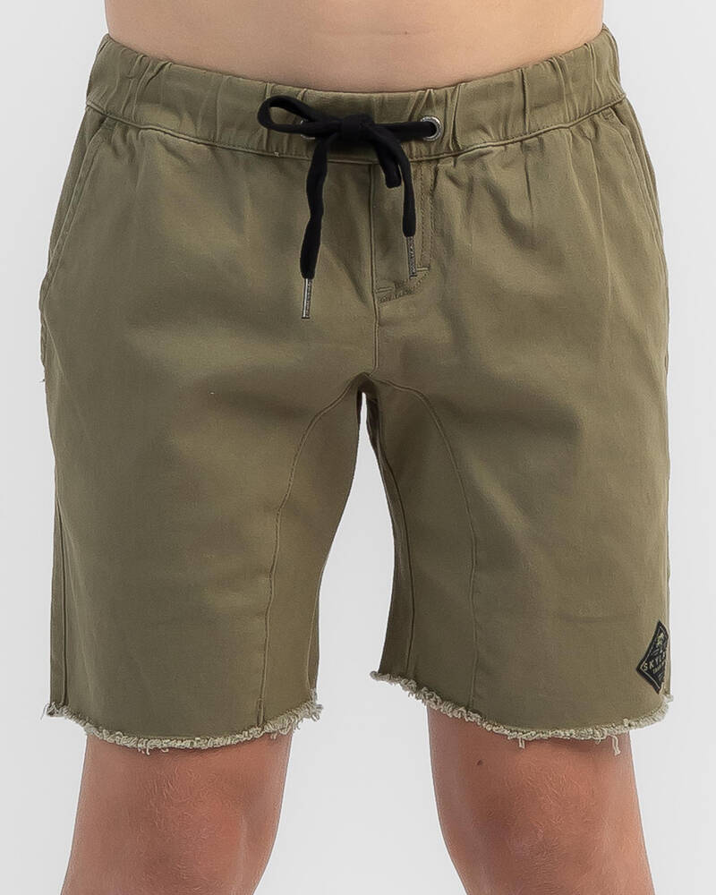Shop Skylark Boys' Erase Drop Crotch Shorts In Sage - Fast Shipping ...