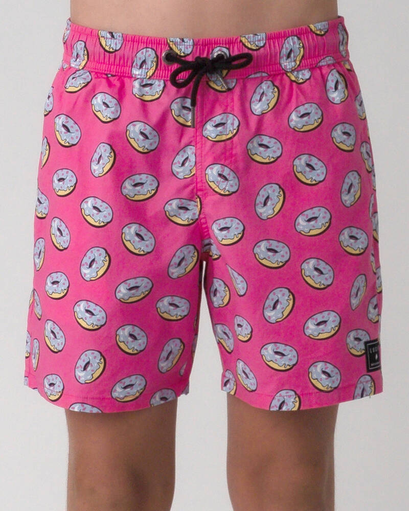 Shop Lucid Boys' Donuts Mully Shorts In Pink - Fast Shipping & Easy ...