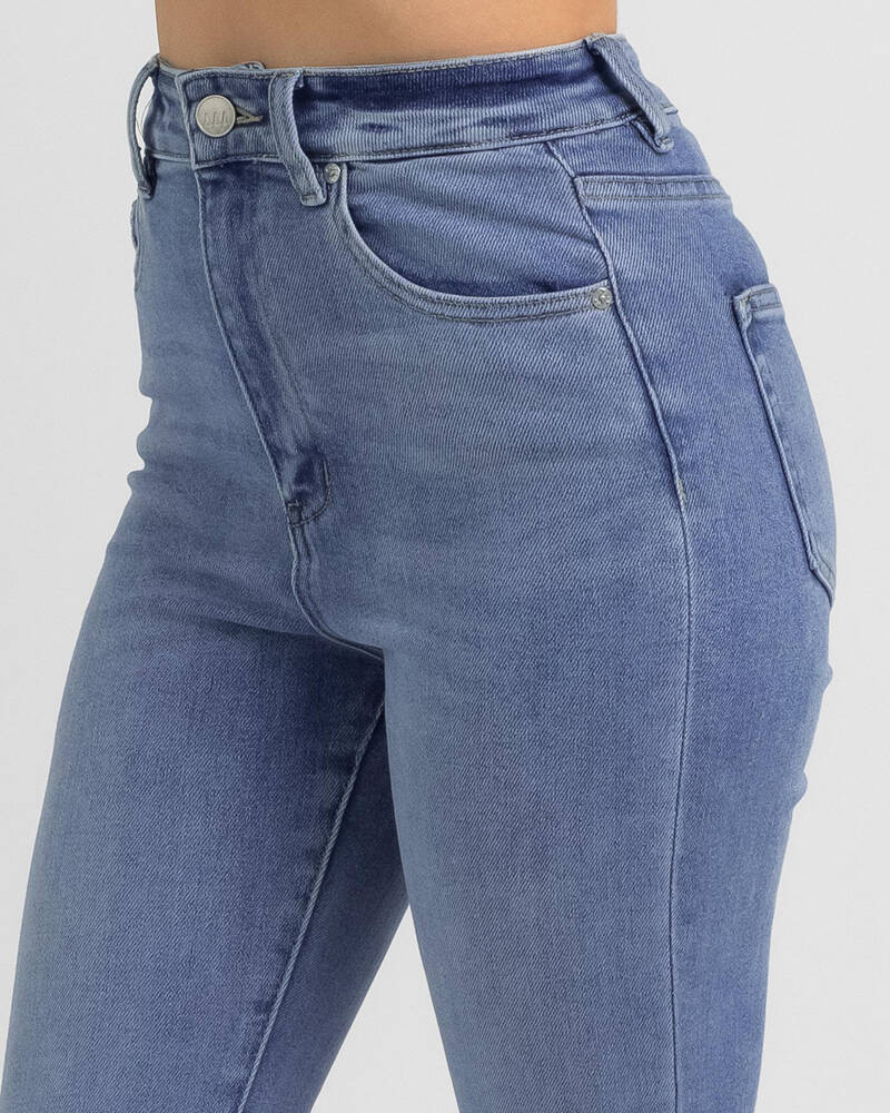 Shop Ziggy Denim Skyscraper Jeans In Reality Blues Trash - Fast ...