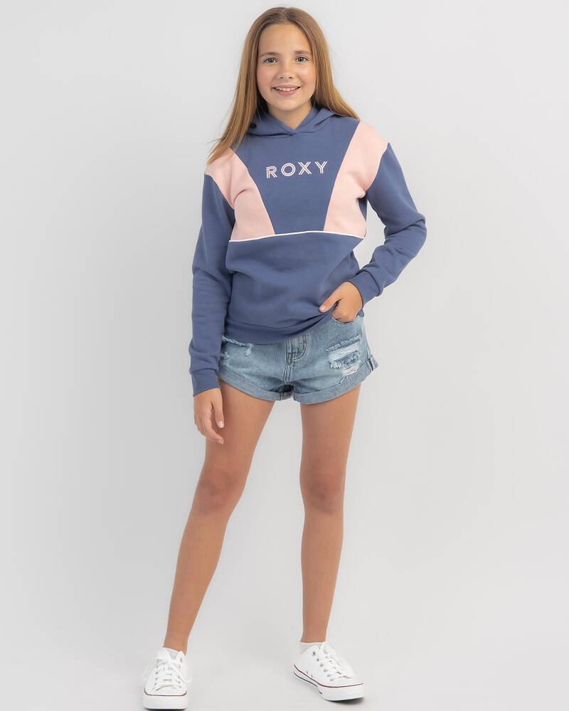 Shop Roxy Girls' Cool On You Hoodie In Bijou Blue - Fast Shipping & Easy Returns - City Beach ...