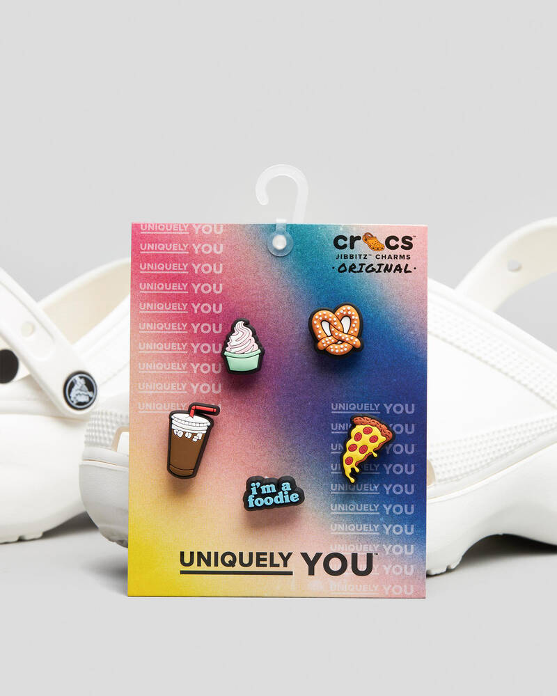 Shop Crocs Food Is Life Jibbitz 5 Pack In Multi - Fast Shipping & Easy ...