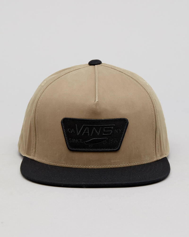 Shop Vans Full Patch Snapback In Dirt/black - Fast Shipping & Easy ...