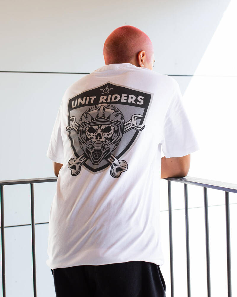 Shop Unit Riders T-Shirt In White - Fast Shipping & Easy Returns - City ...