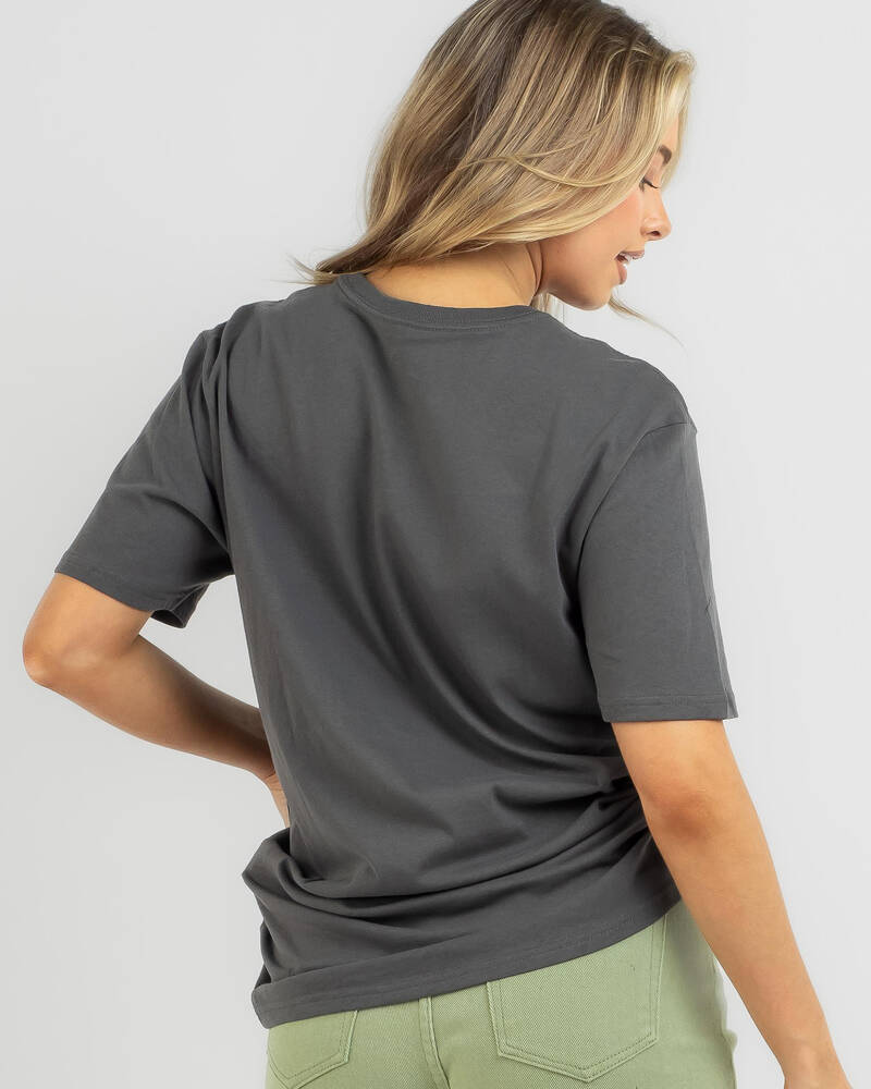 Shop Hurley Daisy T-Shirt In Ion Grey - Fast Shipping & Easy Returns ...